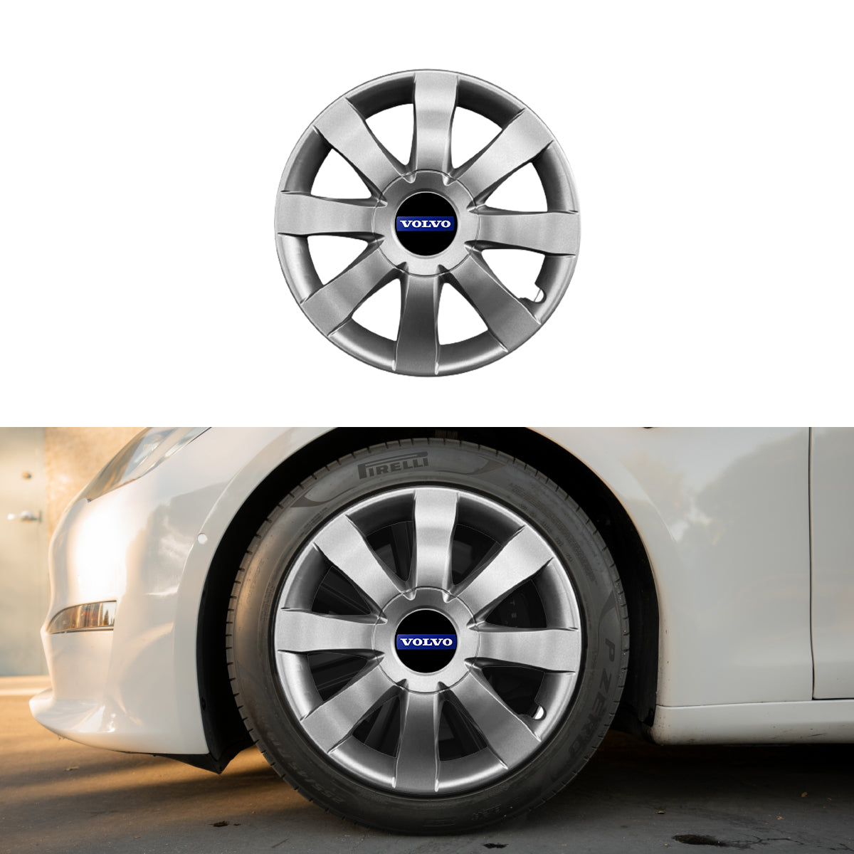 Set 4 capace roti potrivite jantelor de 15 inch compatibile gama VOLVO ...